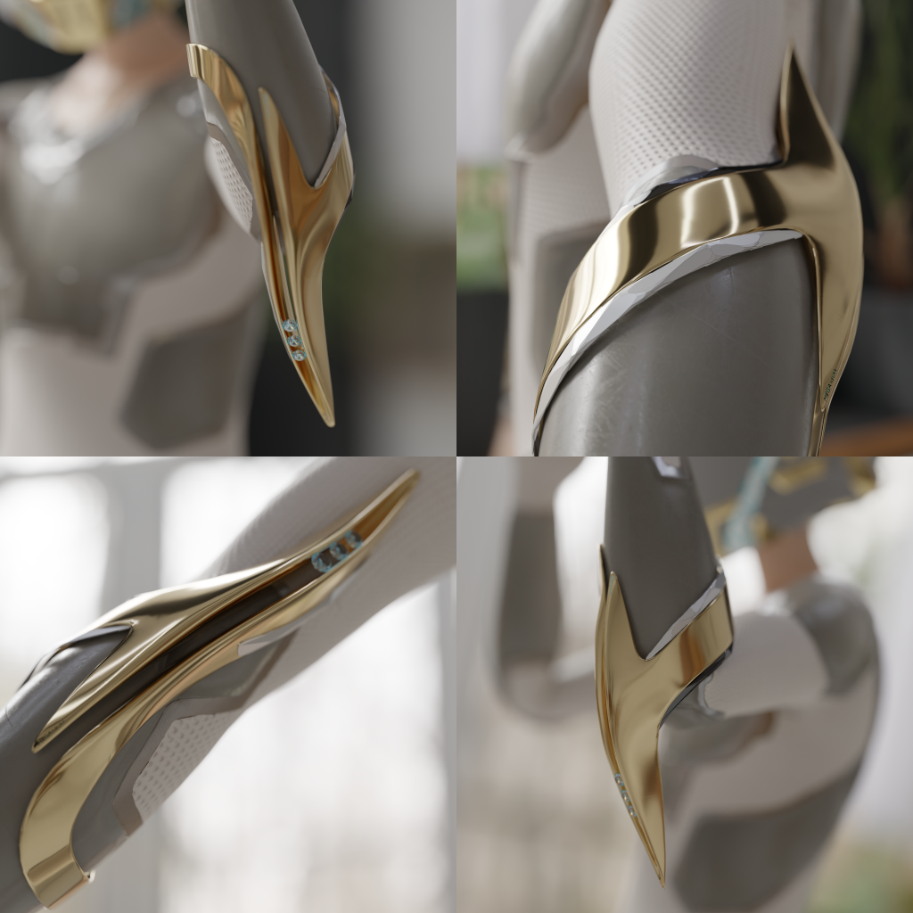 Drop: MEGAneura Elbow Bangles: Angel